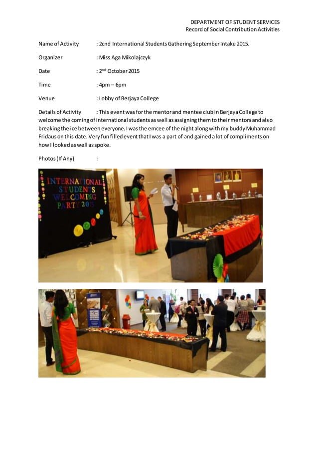 Mieerha Social Contribution Activities Report | PDF