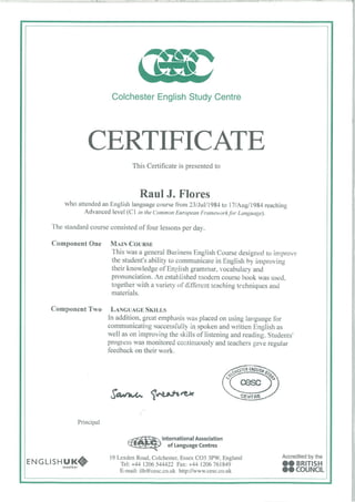 English Certificate | PDF