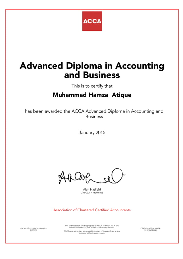 advance diploma | PDF