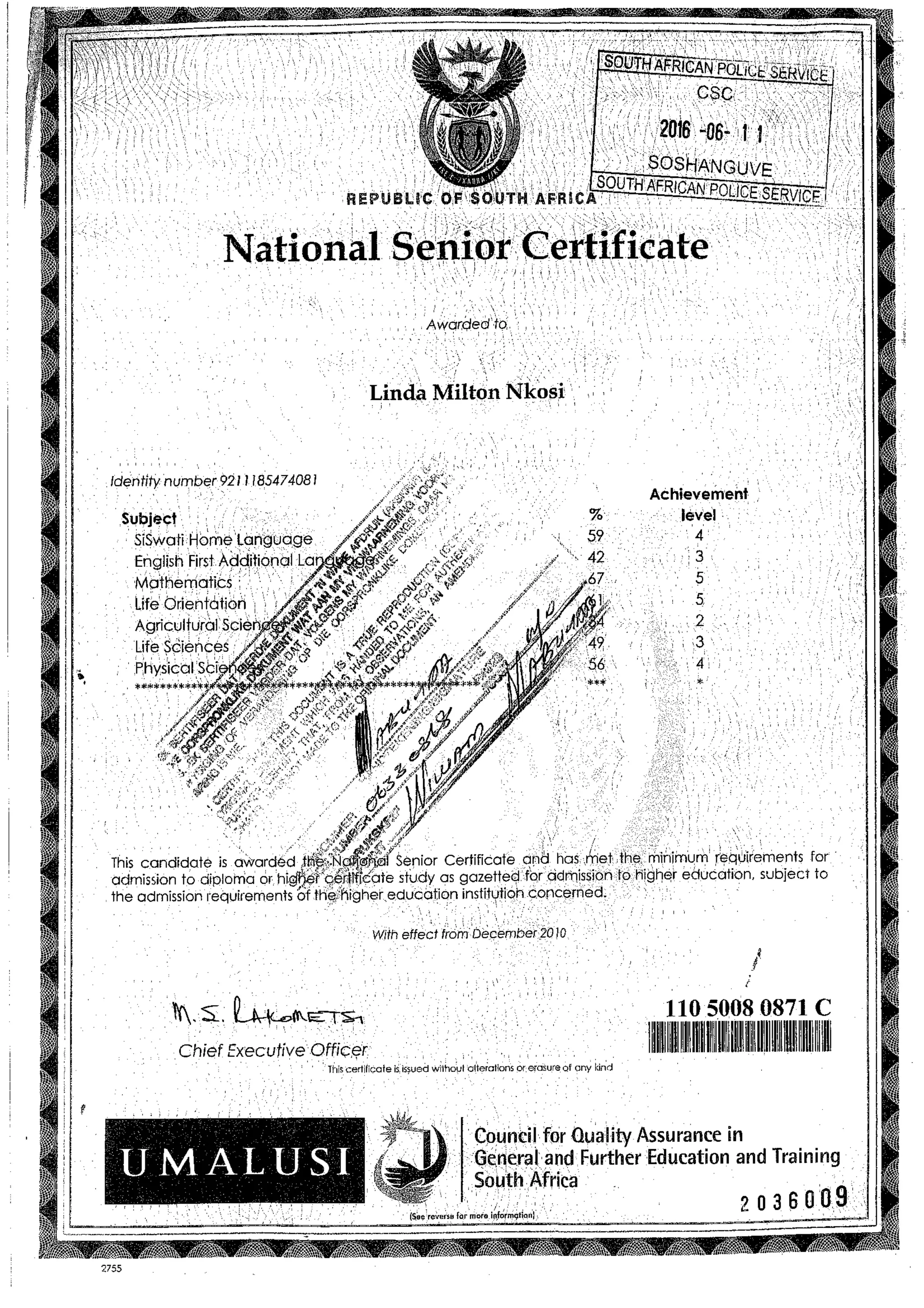 Personal & Academic Details | PDF