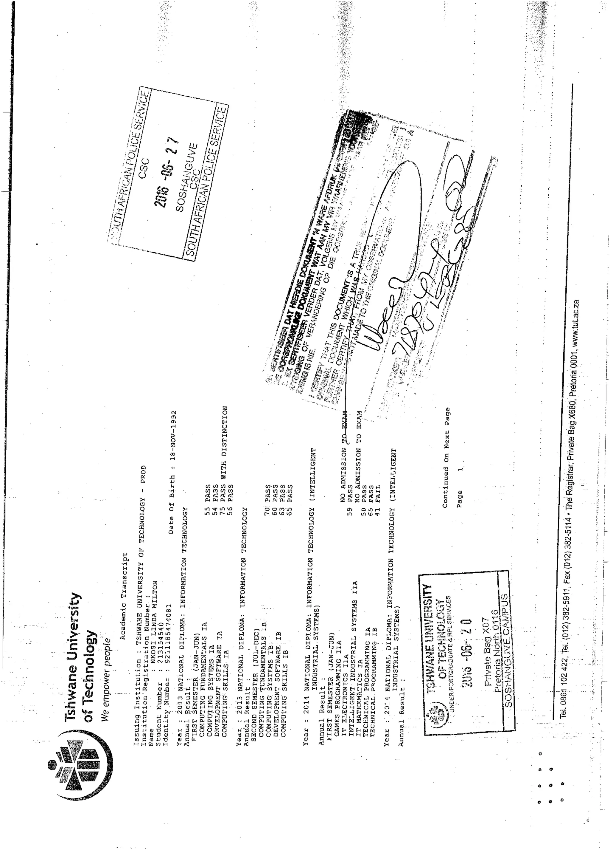 Personal & Academic Details | PDF