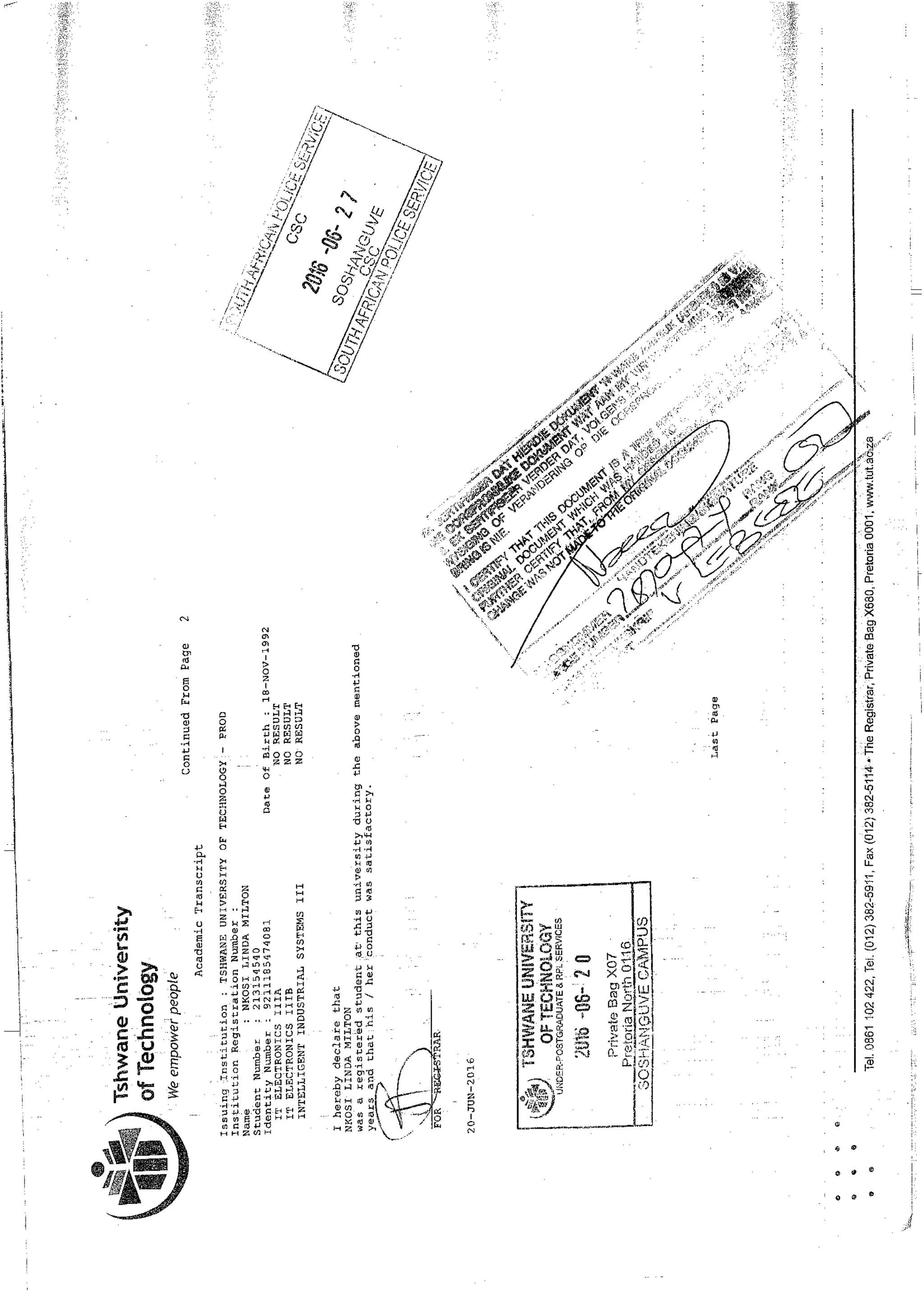 Personal & Academic Details | PDF