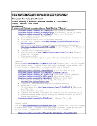 WoolstonAmyUnitLessonPlanGenocideUMNTZTSfinal2015 | PDF