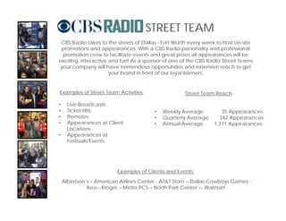 CBS Media Kit 2015 | PPT