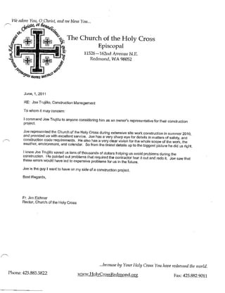 The Church of the Holy Cross letter | PDF