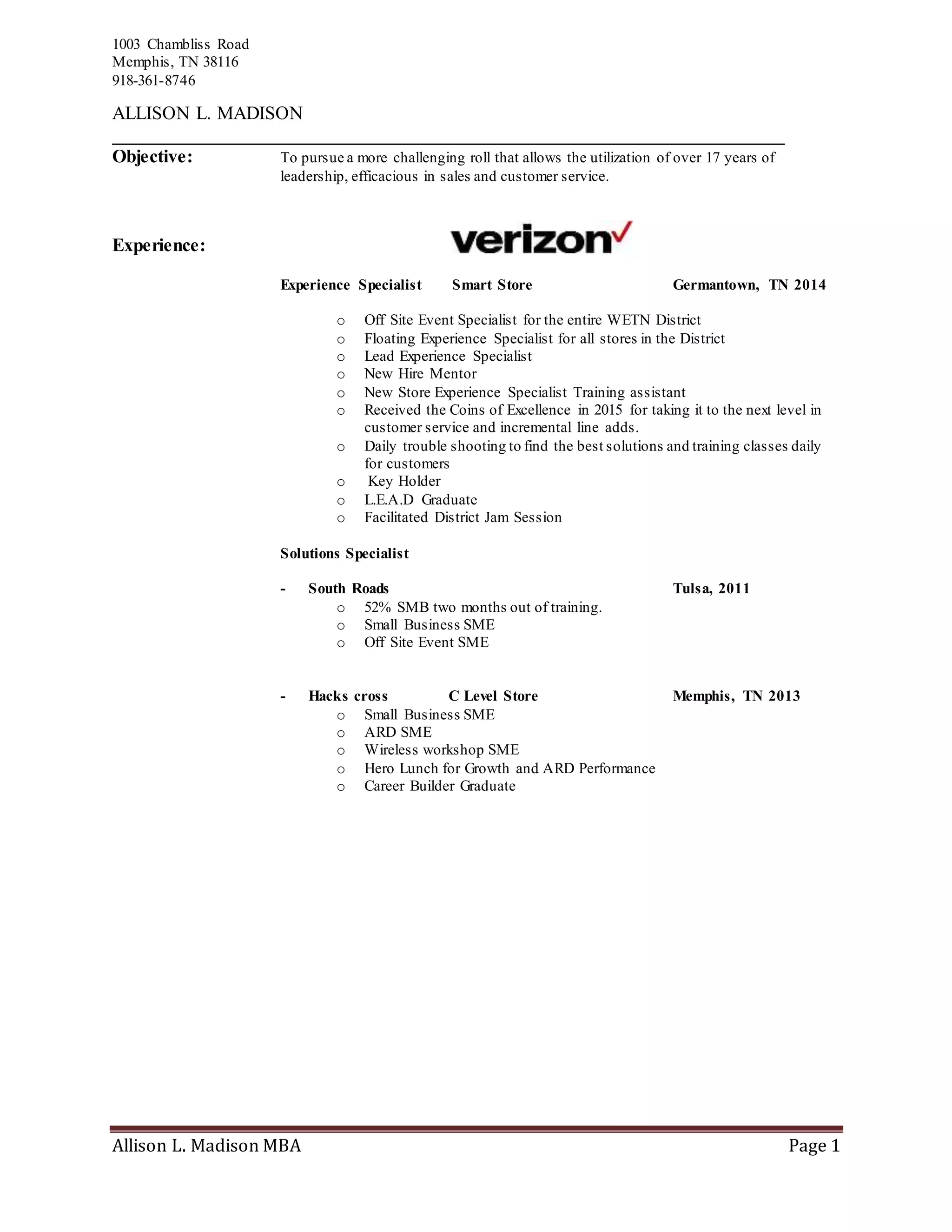 Allison Madison _Resume2015 | DOCX