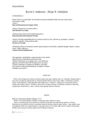 Dosije x kevin j. anderson - antitijela | PDF