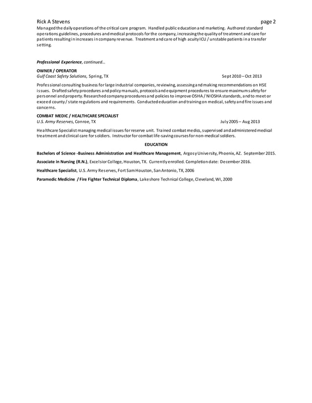 Primary Resume | DOCX