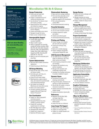 MicroStation Product Datasheet | PDF | Graphics Software | Computer ...