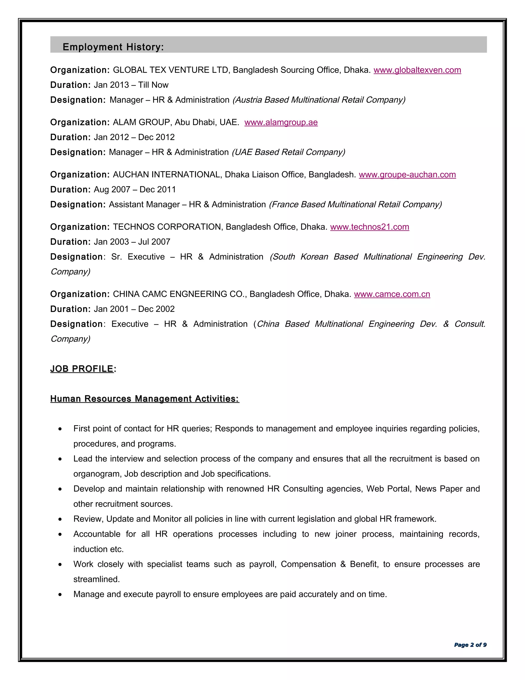 Maruf Resume | DOC