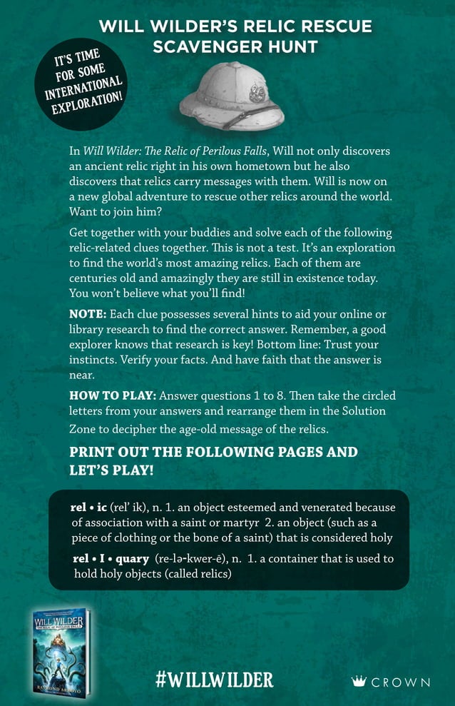 Will-Wilder-ScavengerHunt | PDF