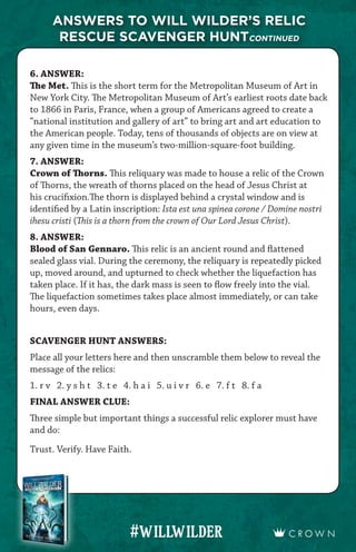 Will-Wilder-ScavengerHunt | PDF