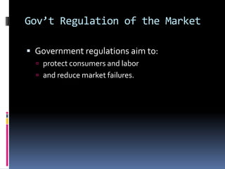 8c govt regulation of the market | PPT