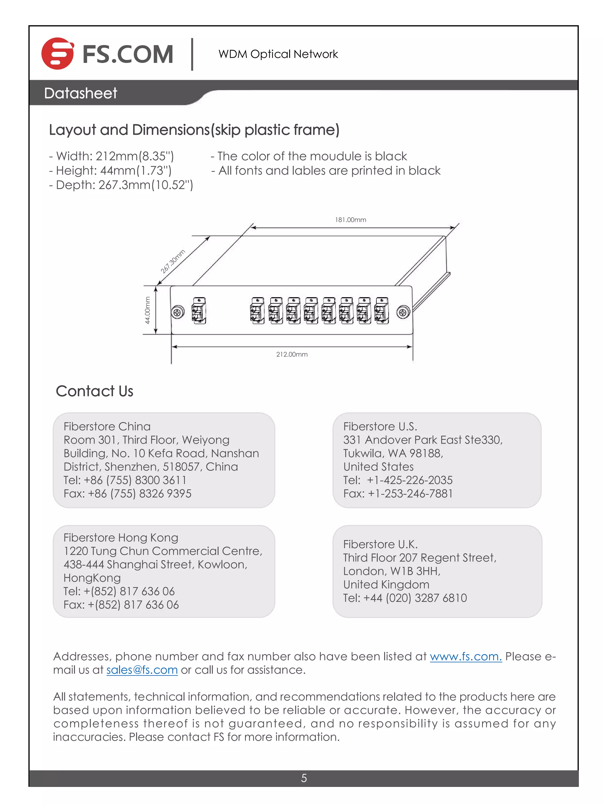 8 Channels Single Fiber DWDM Mux Demux,LC/UPC | PDF