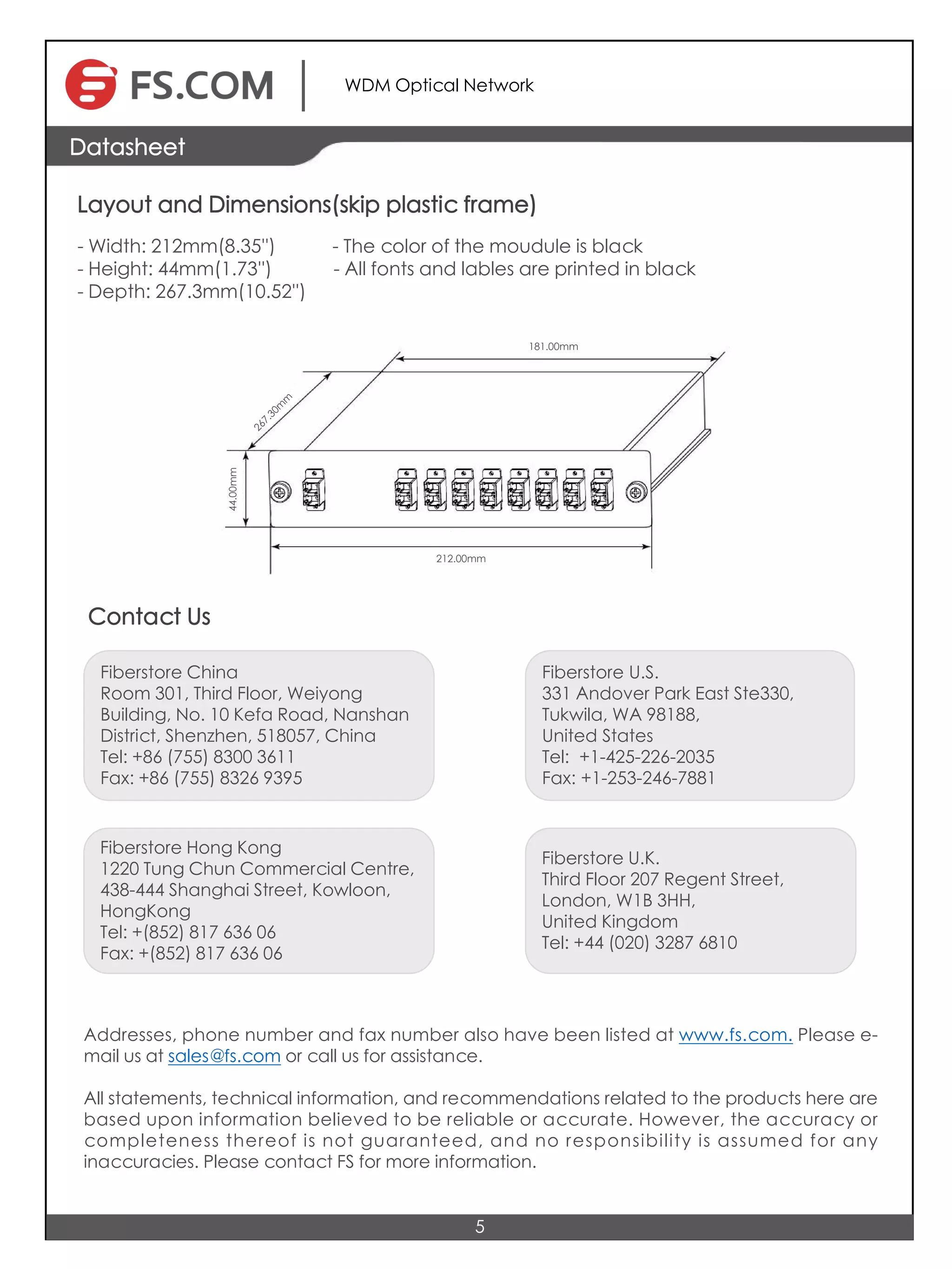8 Channels Single Fiber DWDM Mux Demux,LC/UPC | PDF