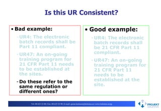 8 Characteristics of good user requirements | PPS
