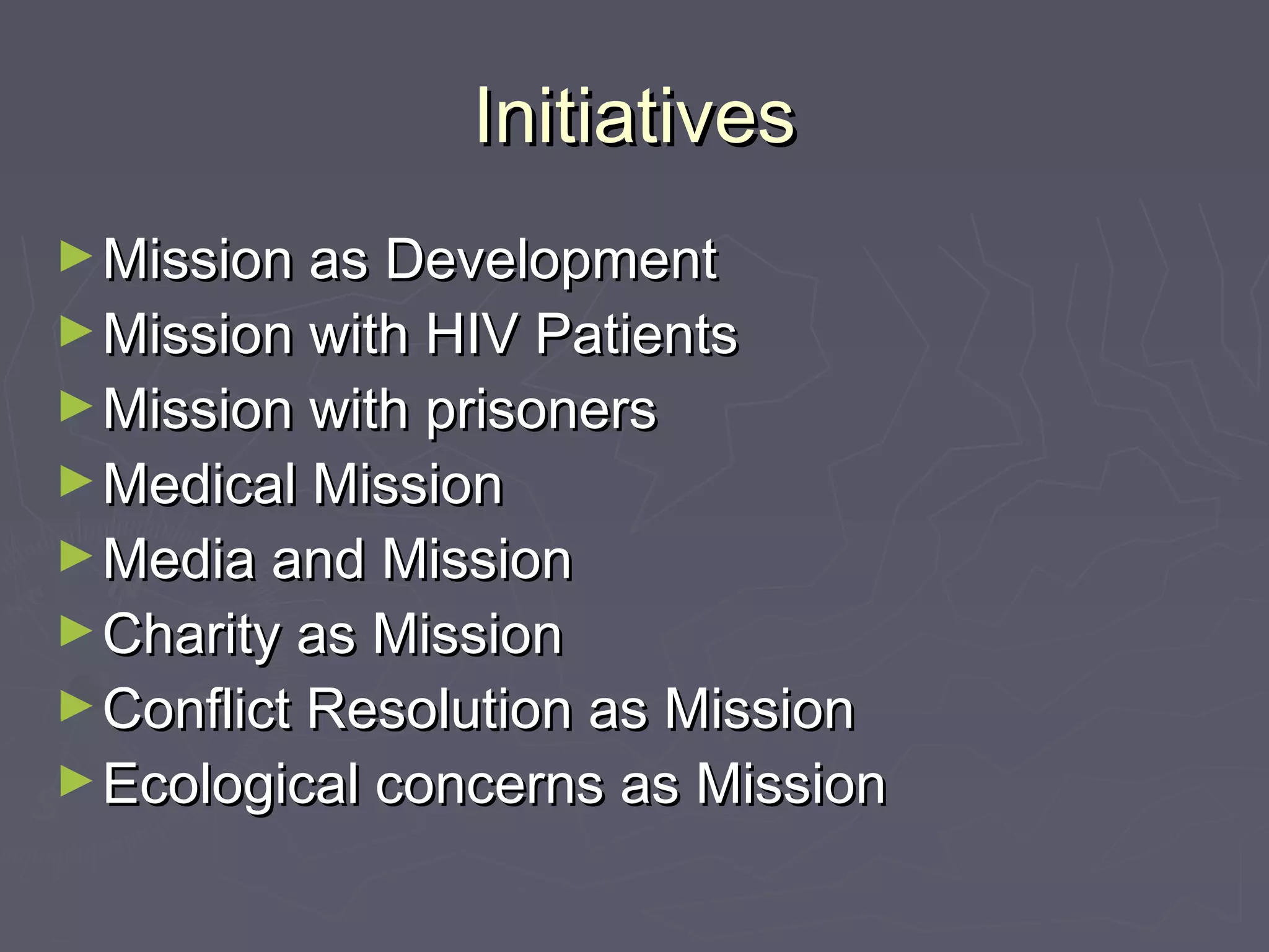 8 changing patterns and models of missions | PPT