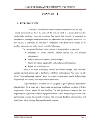 High Performance Concrete | PDF