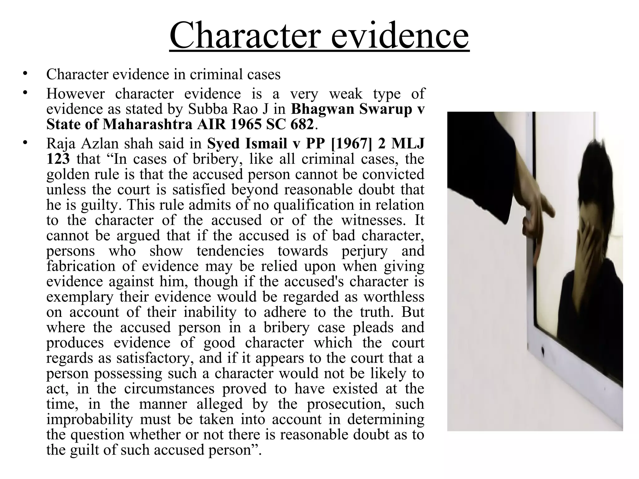 (8) character evidence | PPT