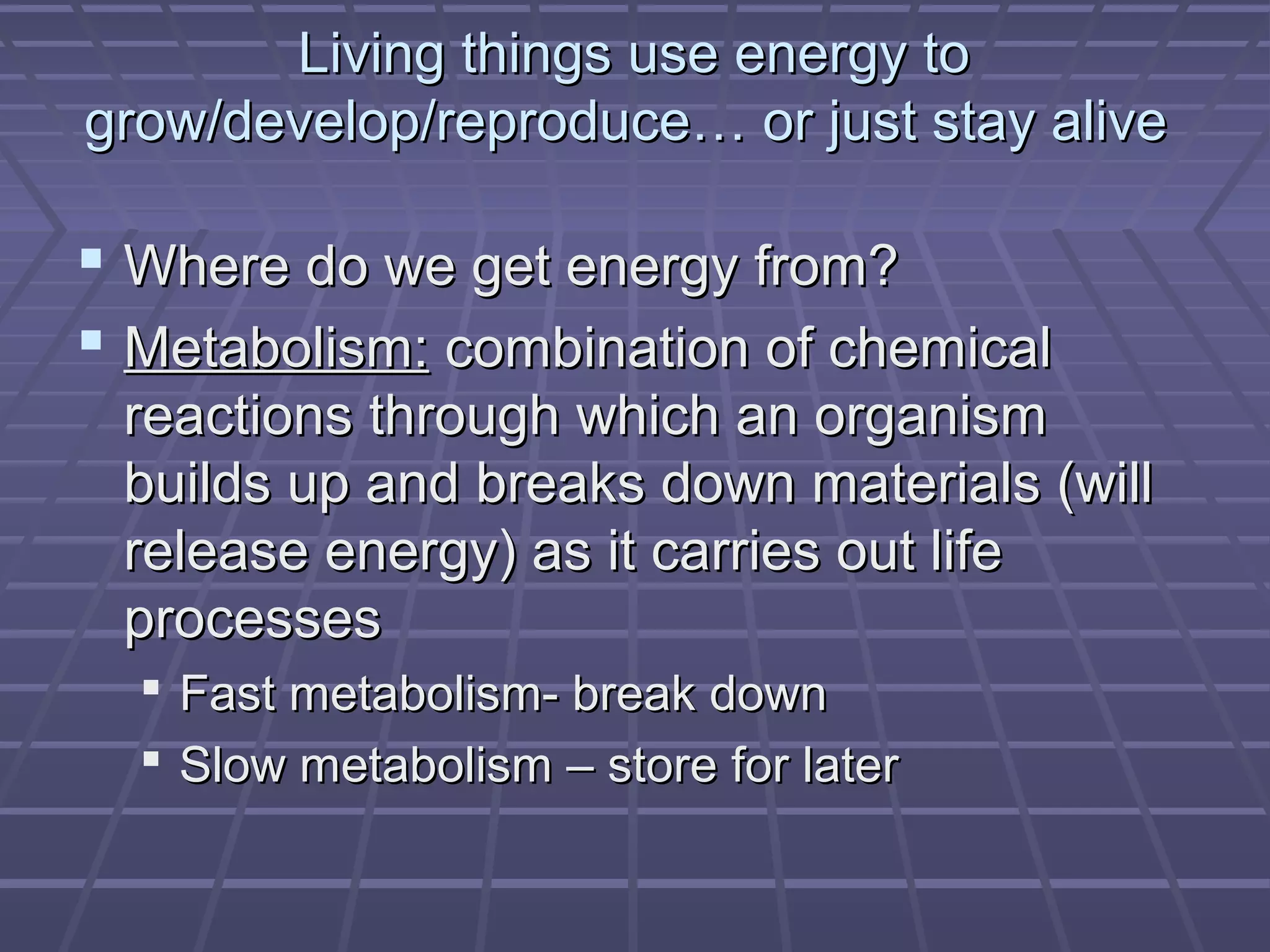 8 characteristics of living things in detail | PPT