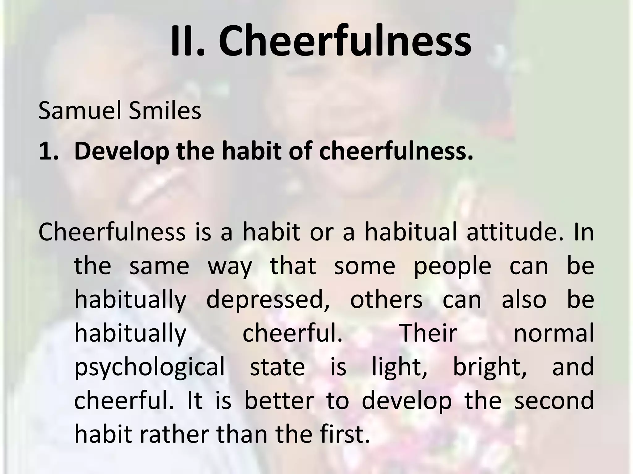 8 Cheerfulness, Optimism And Humor | PPSX