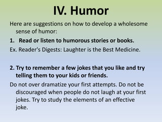 8 Cheerfulness, Optimism And Humor | PPSX