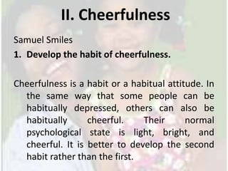 8 Cheerfulness, Optimism And Humor | PPSX