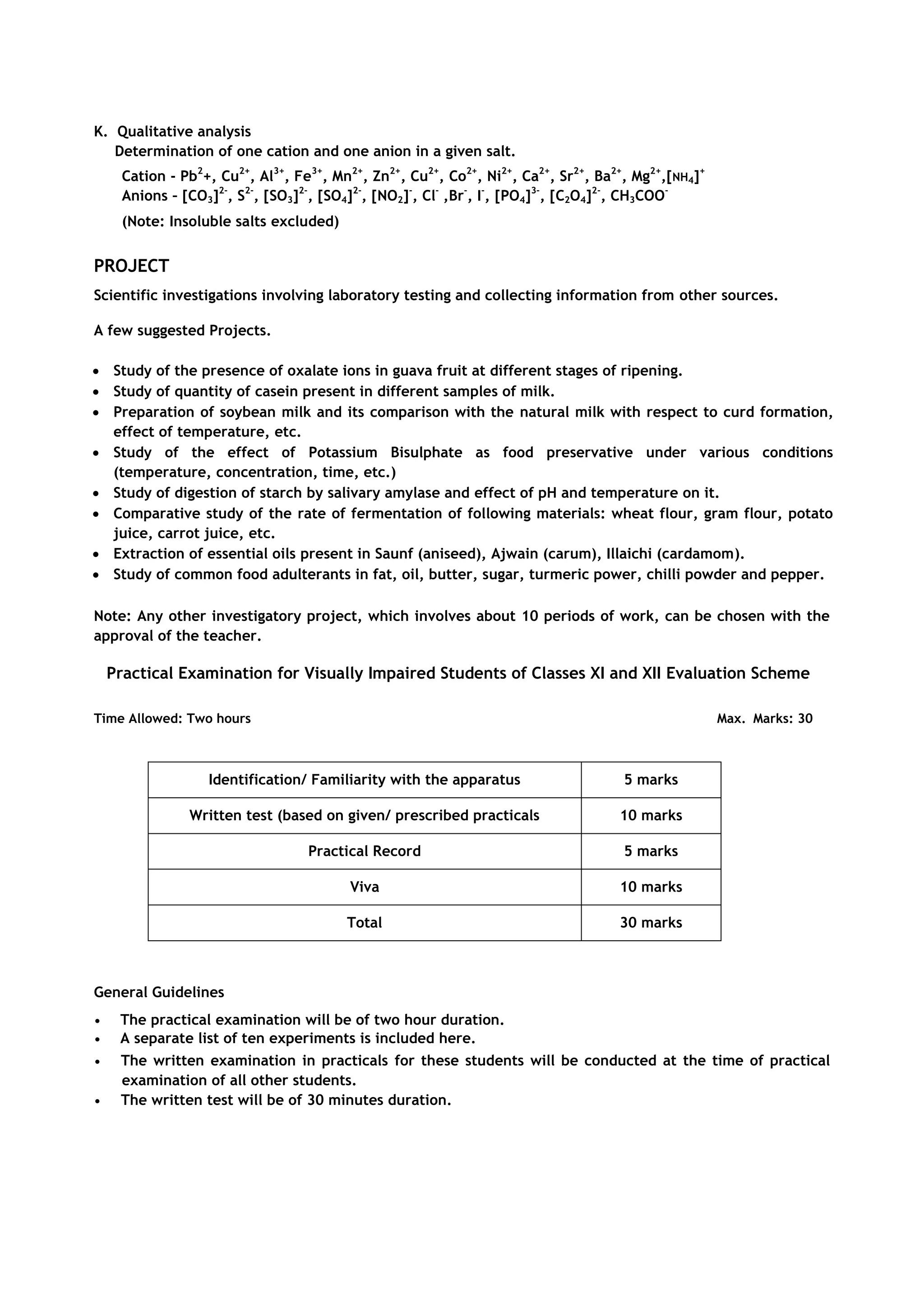 chemistry syllabus 2018-19 | PDF