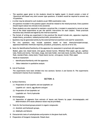 chemistry syllabus 2018-19 | PDF