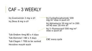 Common chemotherapy drugs in breast cancer | PPTX