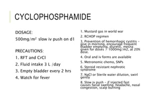 Common chemotherapy drugs in breast cancer | PPTX