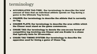 PPT on the world chase tag sports and championship tournament | PPT