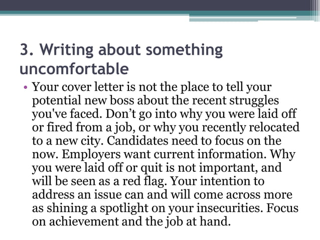 8 common cover letter mistakes to avoid | PPT