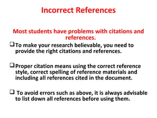 8 common dissertation mistakes | PPT