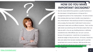 8 common Interview question and answers - Job Interview Skills | PPT