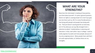 8 common Interview question and answers - Job Interview Skills | PPT