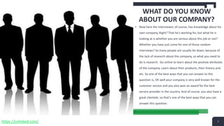 8 common Interview question and answers - Job Interview Skills | PPT