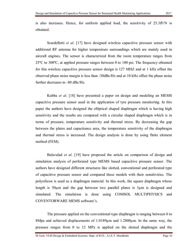 complete m.tech project report_2017 (Based on MEMS Technology) | PDF