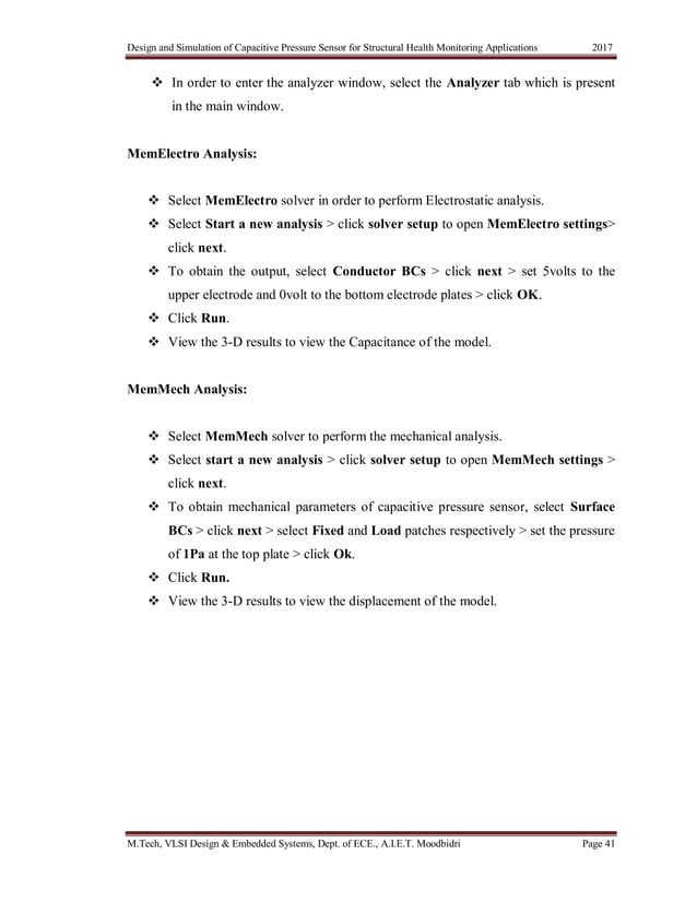 complete m.tech project report_2017 (Based on MEMS Technology) | PDF