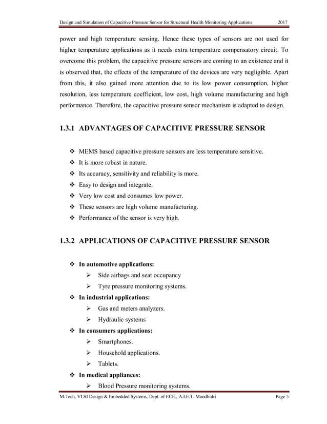complete m.tech project report_2017 (Based on MEMS Technology) | PDF