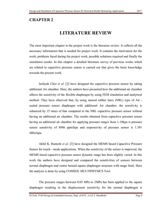 complete m.tech project report_2017 (Based on MEMS Technology) | PDF
