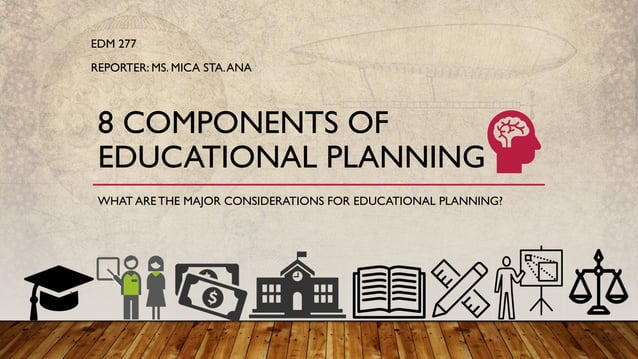 8 components of educational planning | PDF | Education industry ...