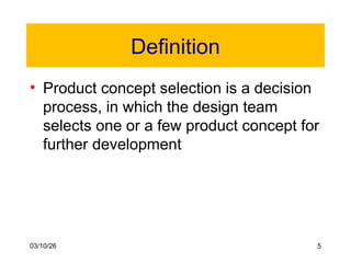Comprehensive Guide to Product Concept Selection in Design and ...