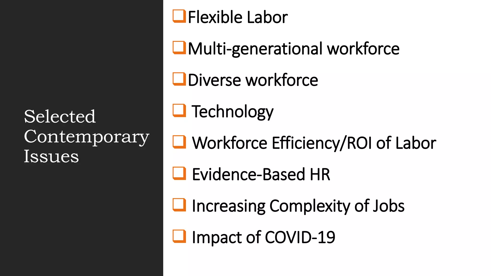 8 contemporary hrm issues | PPT