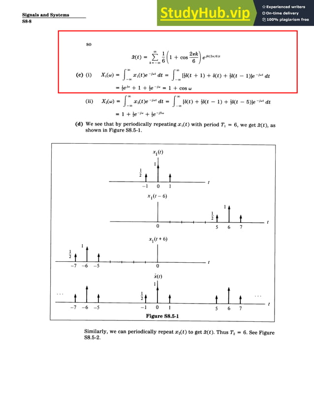 8 Continuous-Time Fourier Transform Solutions To Recommended Problems | PDF