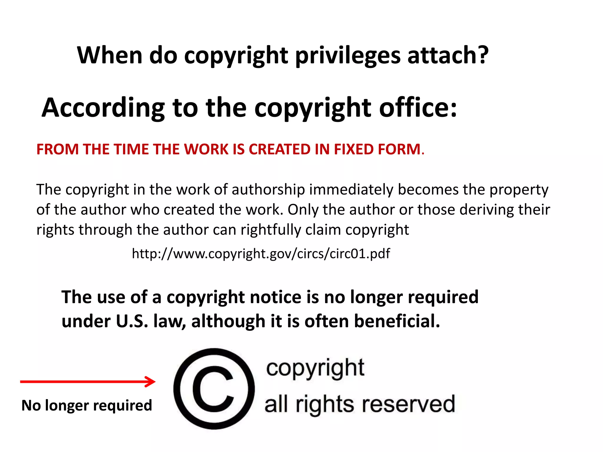 Introduction To Copyright Law | PPTX
