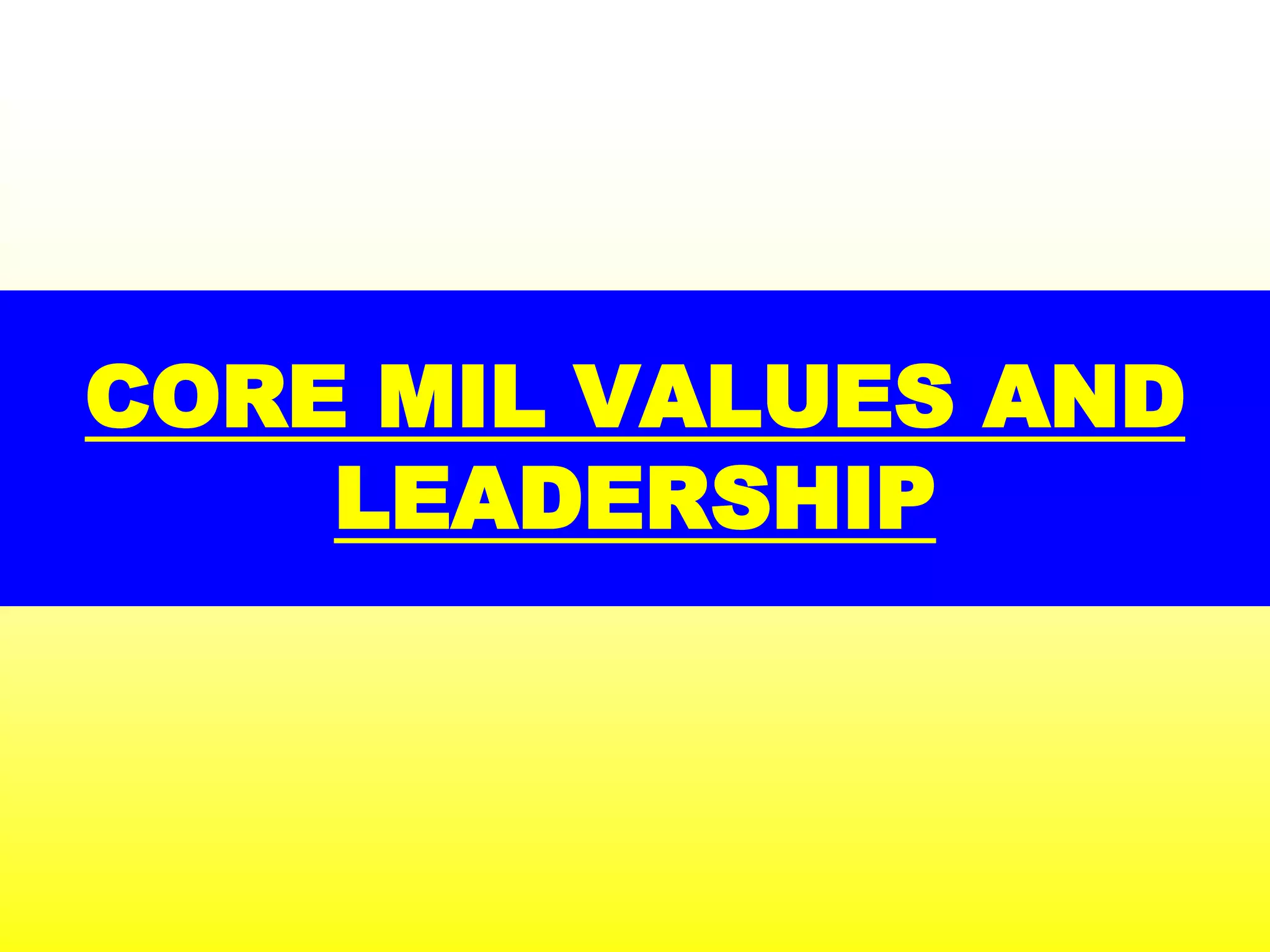 8 CORE MIL VALUES.ppt
