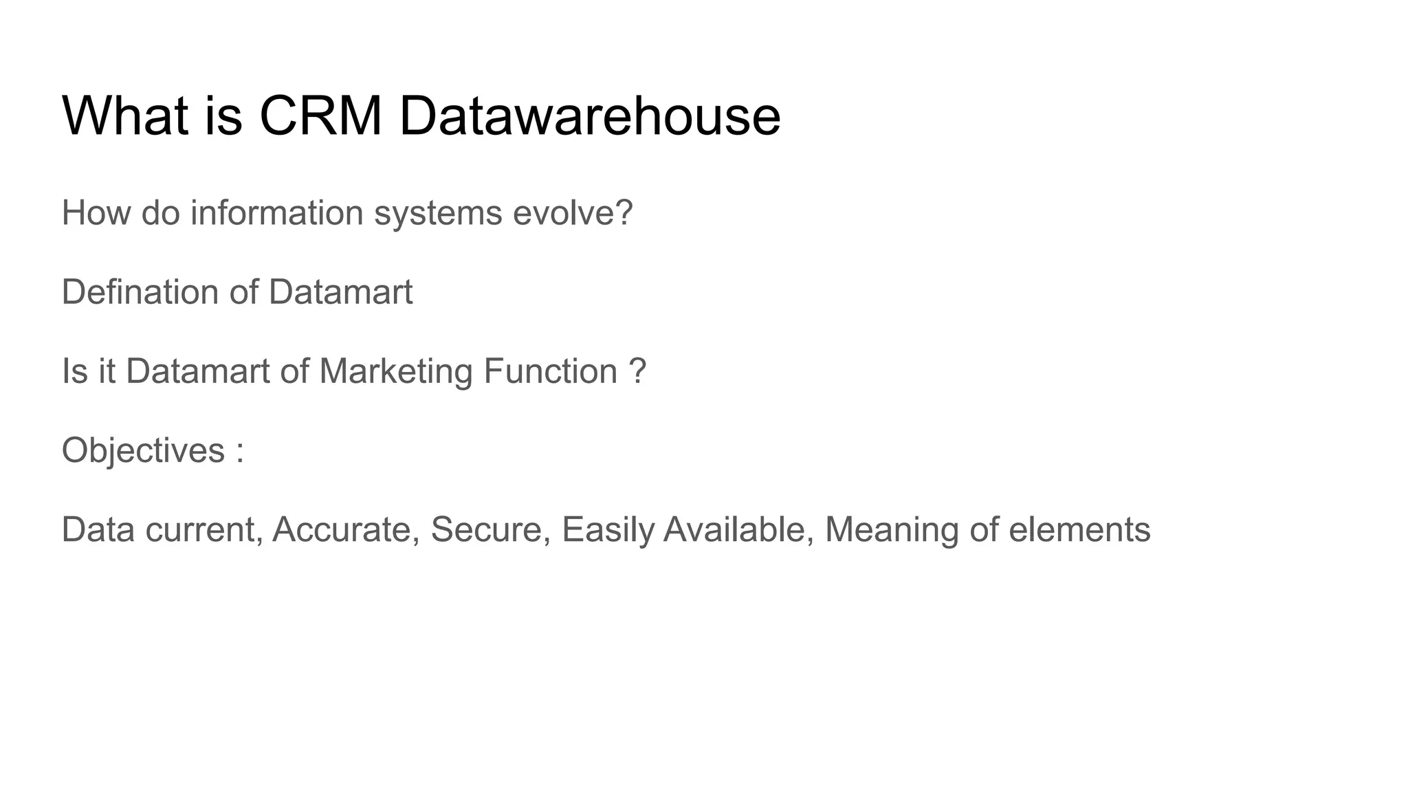 8 crm data warehouse | PDF