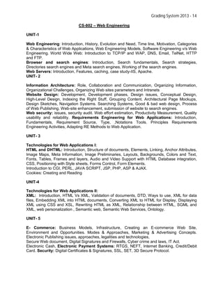 RGPV SYLLABUS CSE 8TH SEM | PDF