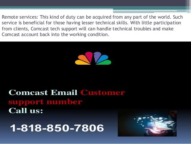 Comcast contact numbers for customers 1818-850-7806